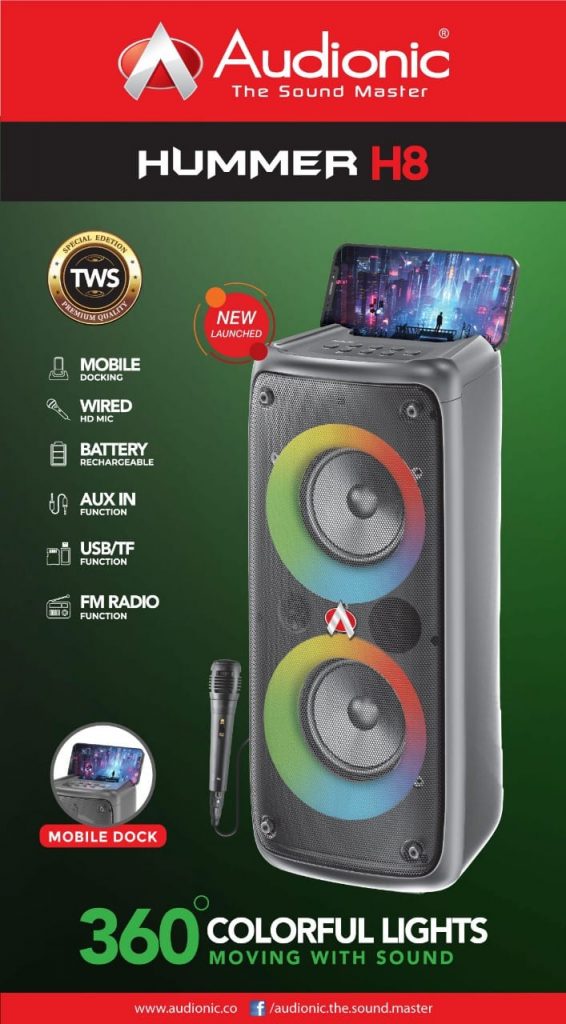 Audionic Hummer H8 Portable Trolley Speaker – Computer Choice