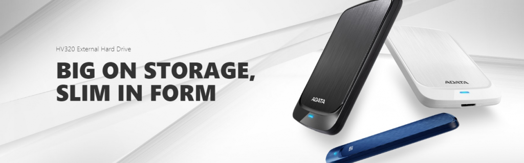 ADATA HV320 2TB USB 3.2 Gen1 Slim External Hard Drive - Computer Choice