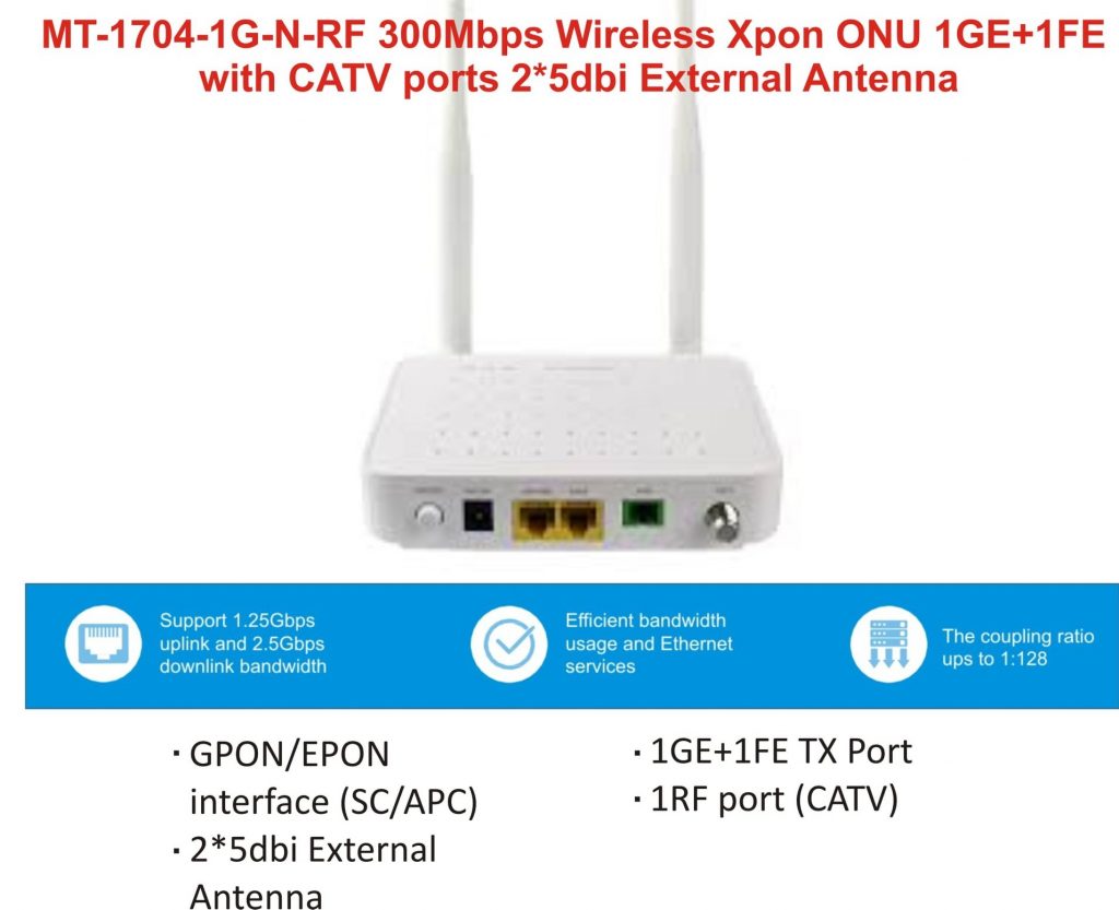 MT-Link 1704-1G-N-RF Gpon RF Wireless Router - Computer Choice