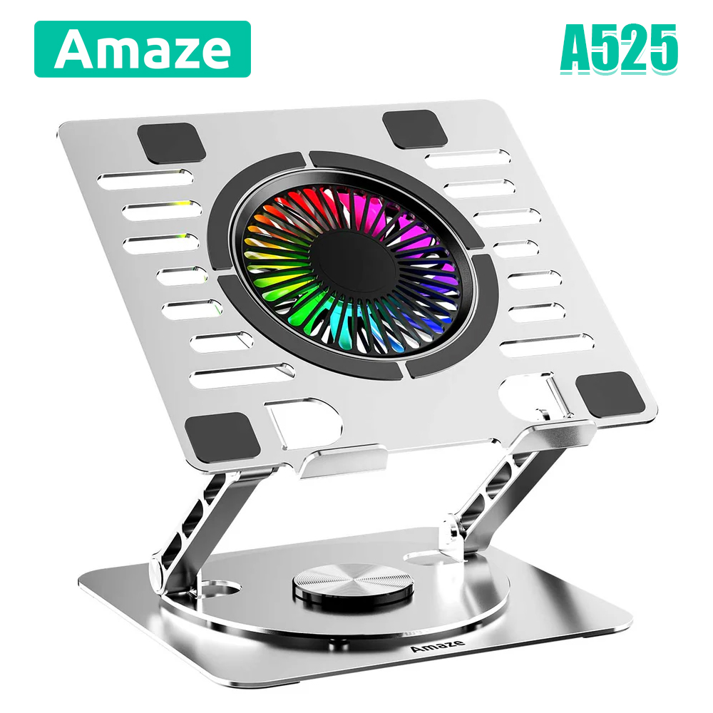 AMAZE A525 LAPTOP ALUMINUM ROTATABLE RGB COOLING STAND - Computer Choice