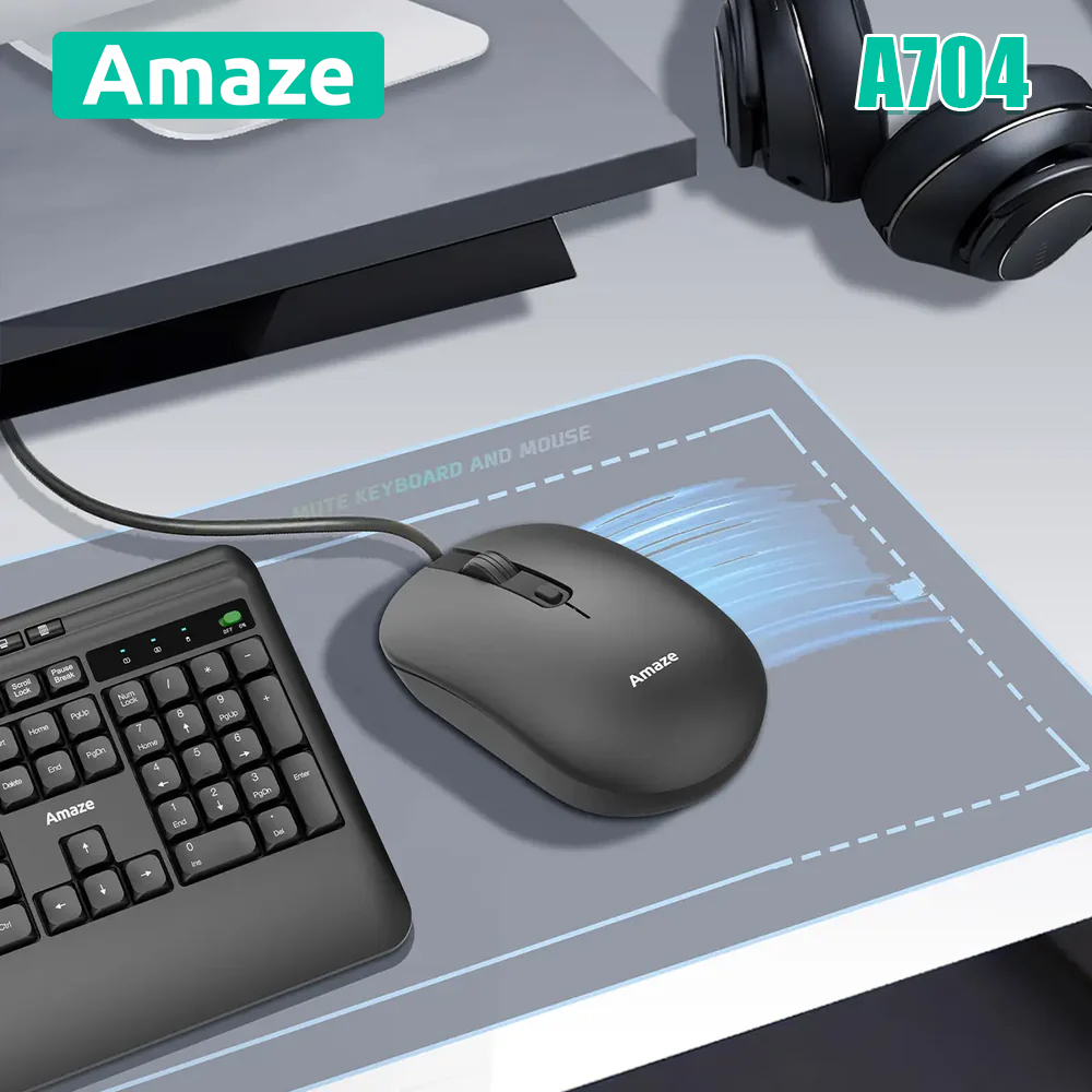AMAZE A704 PROBUS SILENT TOUCH WIRED MOUSE - Computer Choice