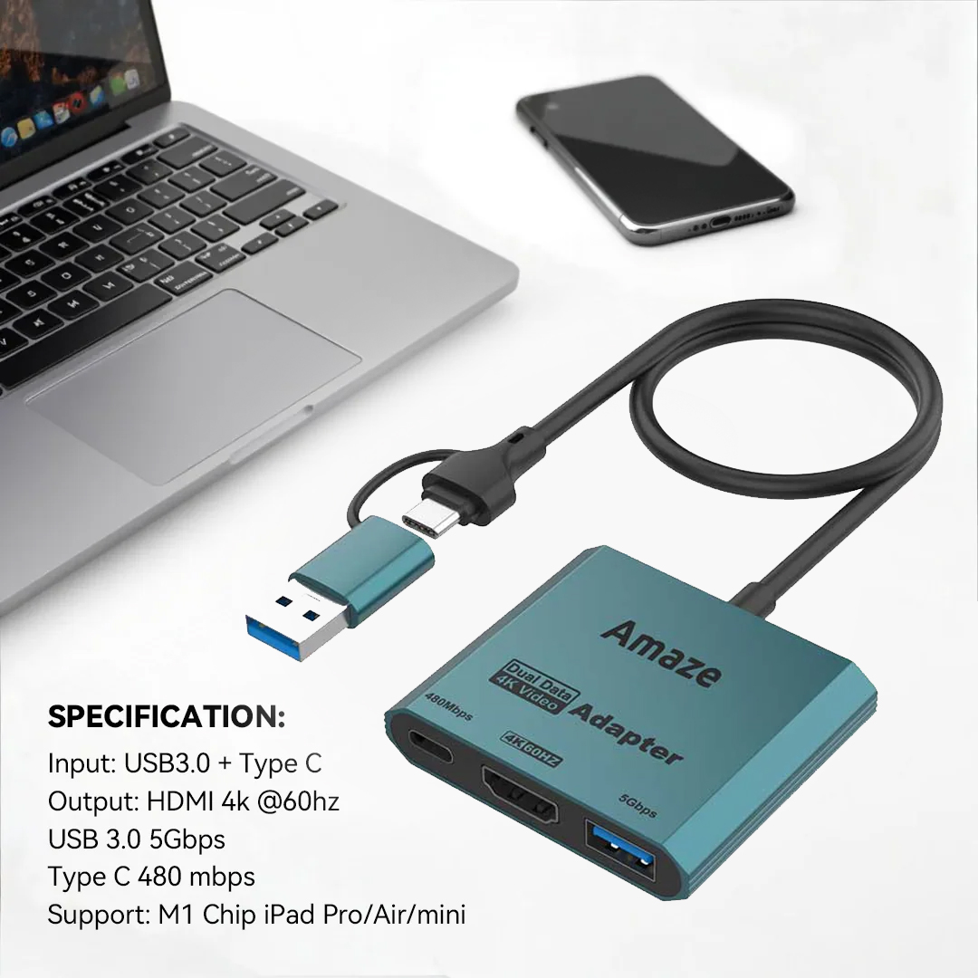 AMAZE A315 TYPE-C + USB TO 3 IN 1 HUB - Computer Choice