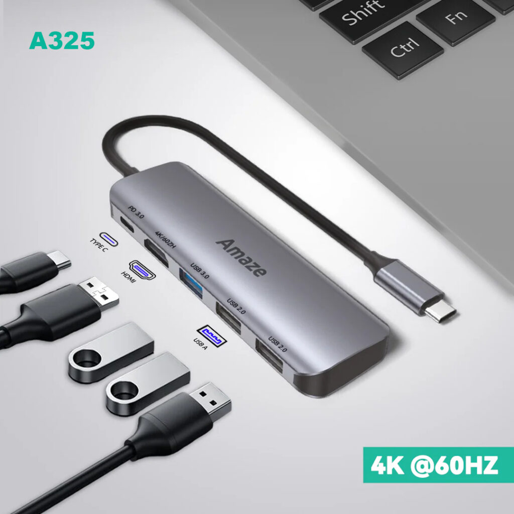 AMAZE A325 5-in-1 Type-C to Multiport HUB - Computer Choice