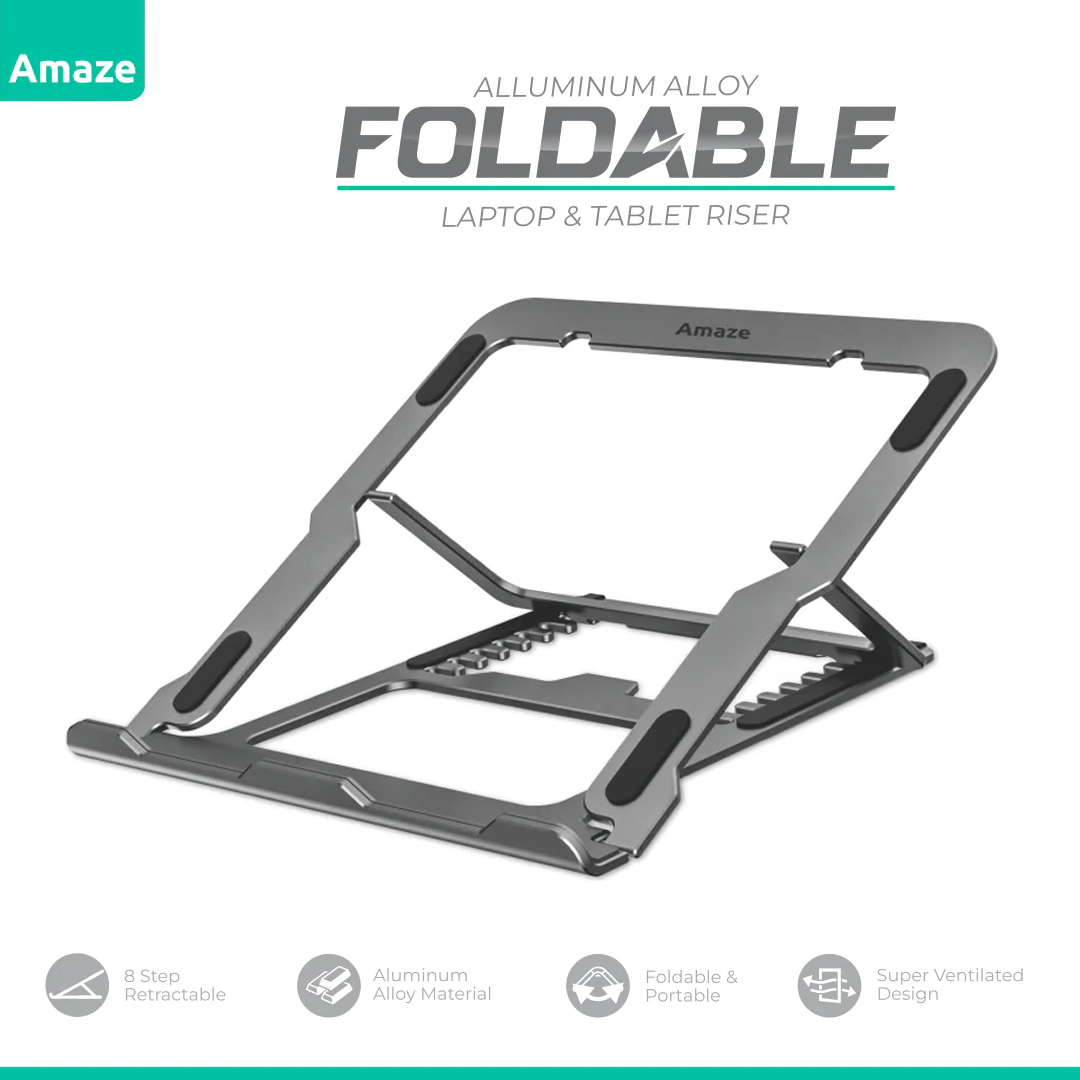 AMAZE Riser A535 Aluminum Alloy Foldable Laptop and Tablet Stand ...