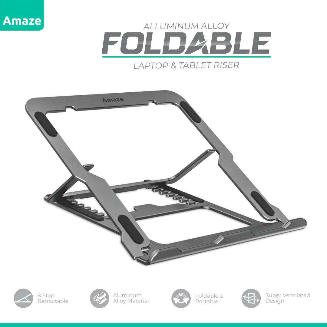 AMAZE Riser A535 Aluminum Alloy Foldable Laptop and Tablet Stand ...